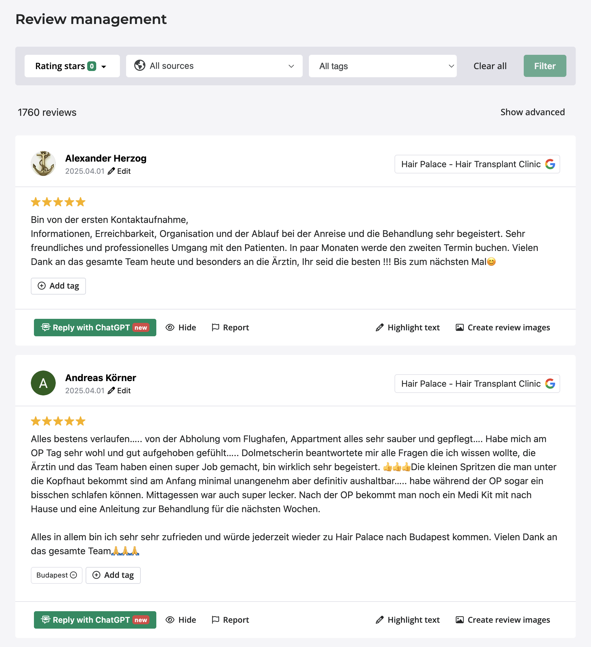 Features - Trustindex.io