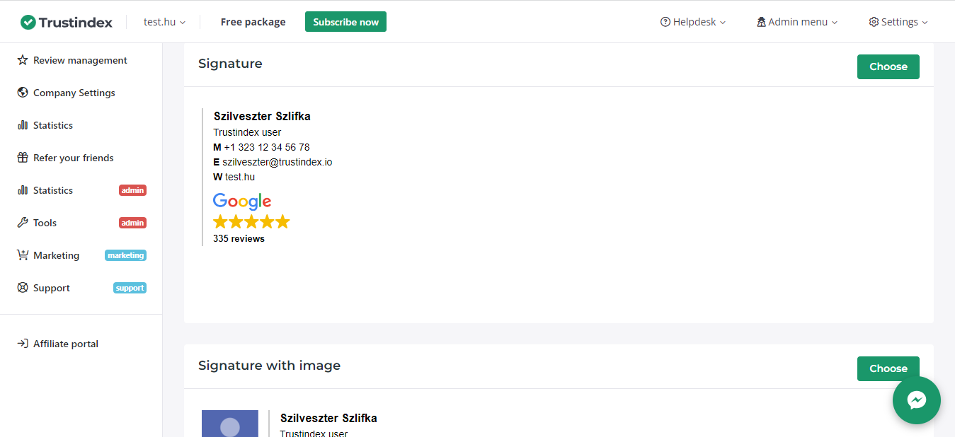 How To Create an Email Signature Widget – Trustindex.io