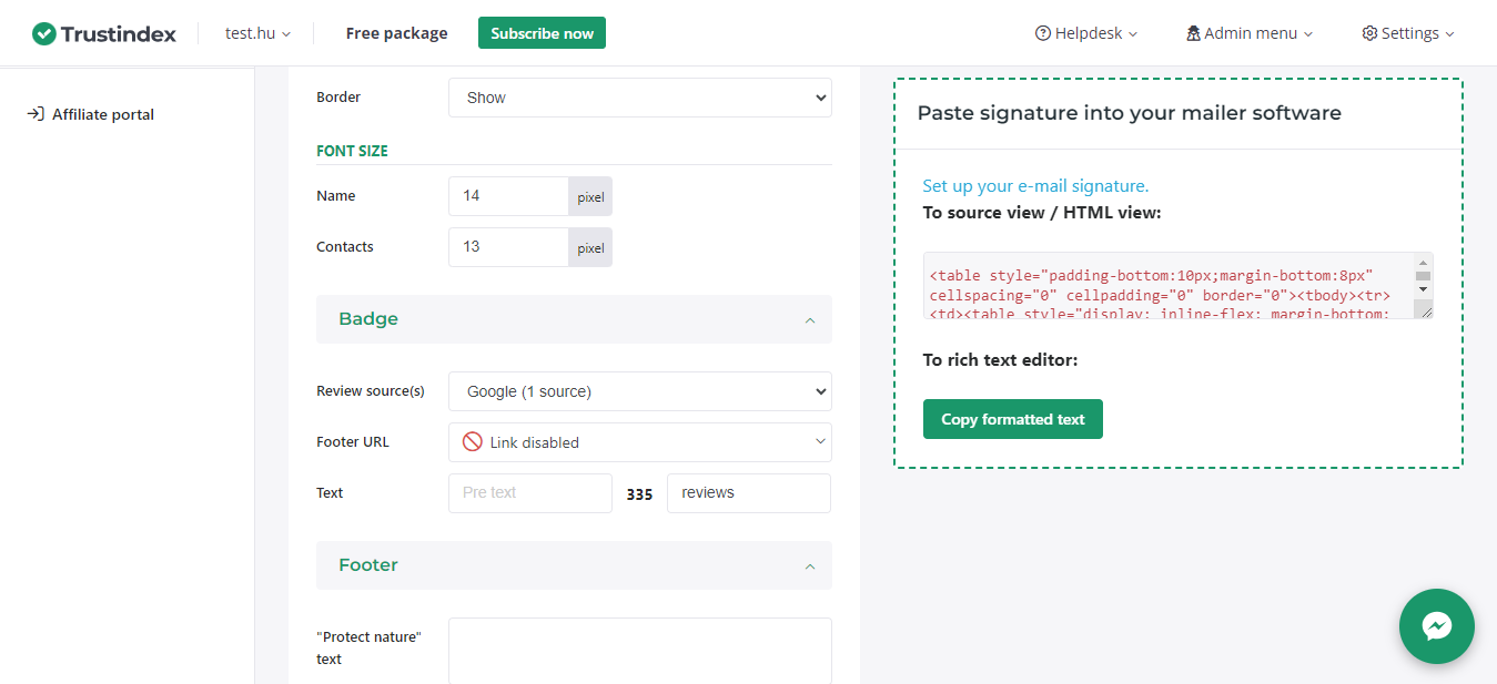 How To Create an Email Signature Widget – Trustindex.io